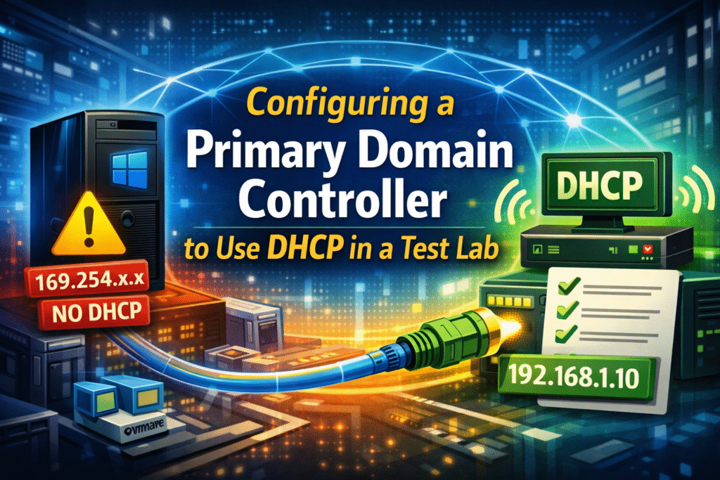 Configuring a Primary Domain Controller to Use DHCP in a Test Lab ...